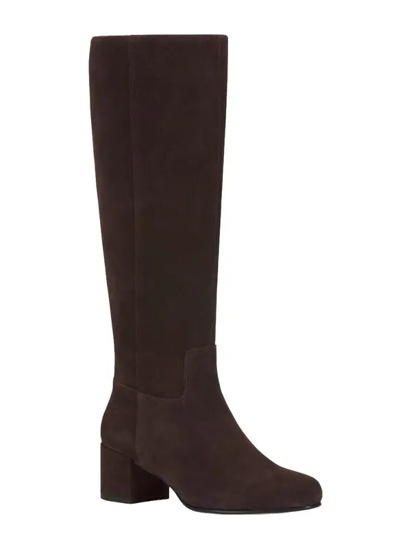 Vince Camuto Pazzla Leather Knee High Boot - Brownie