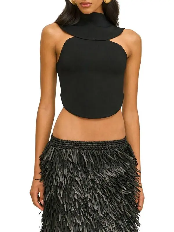Cult Gaia Kevi Halter Tank - Black