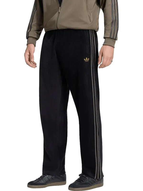 Adidas Firebird Velour Track Pants - Black