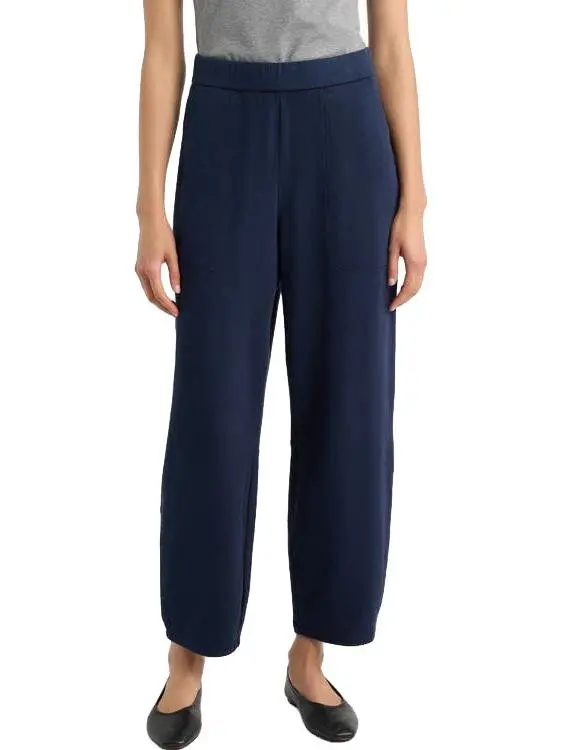 Eileen Fisher Organic Cotton Ankle Arch Pants - Ink