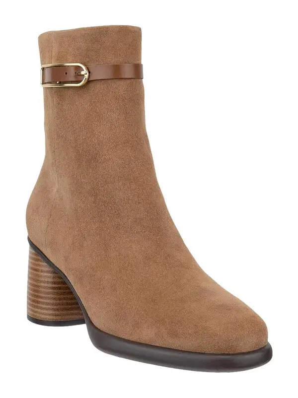 Ecco Sculpted Lx 55 Leather Bootie - Camel
