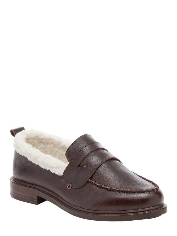 KELSI DAGGER BROOKLYN Lens Penny Loafer - Warm Brown