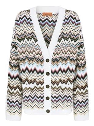 Missoni Oversized Wool And Viscose Zig Zag Cardigan - Multicoloured