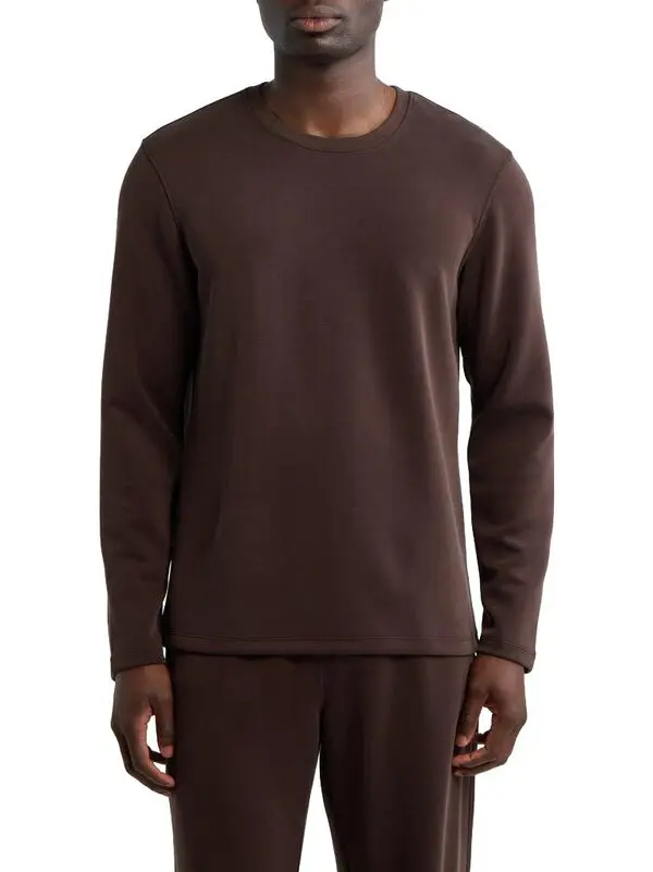 Daniel Buchler Soft Long Sleeve Pullover - Hickory