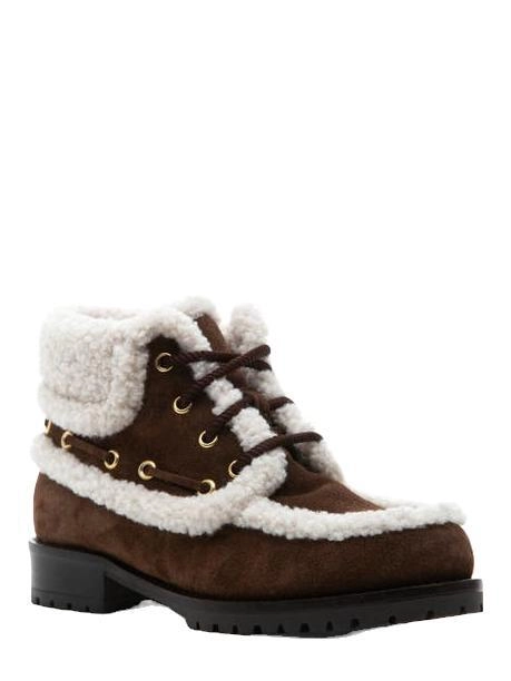 275 CENTRAL Zoe Faux Fur Trim Boot - Tan