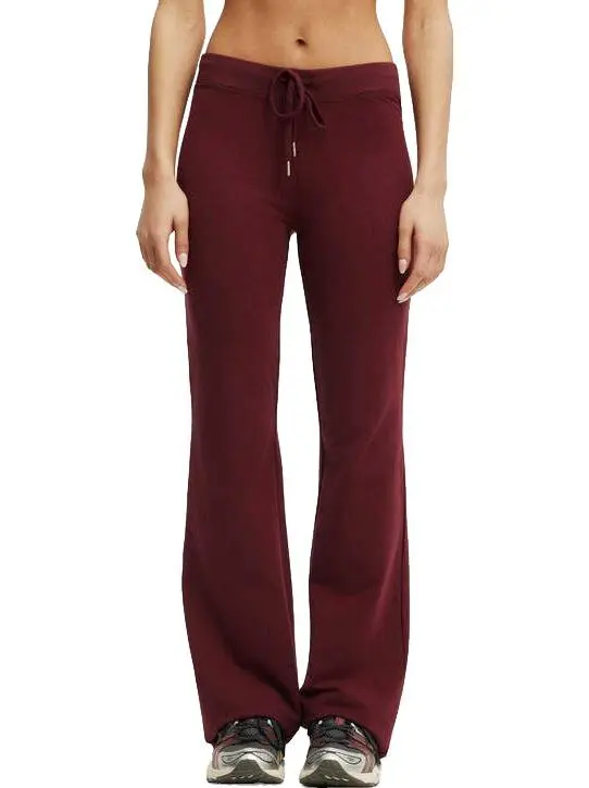 Cotton:on Active Sculpt Fleece Bootleg Sweatpant - Gingerberry