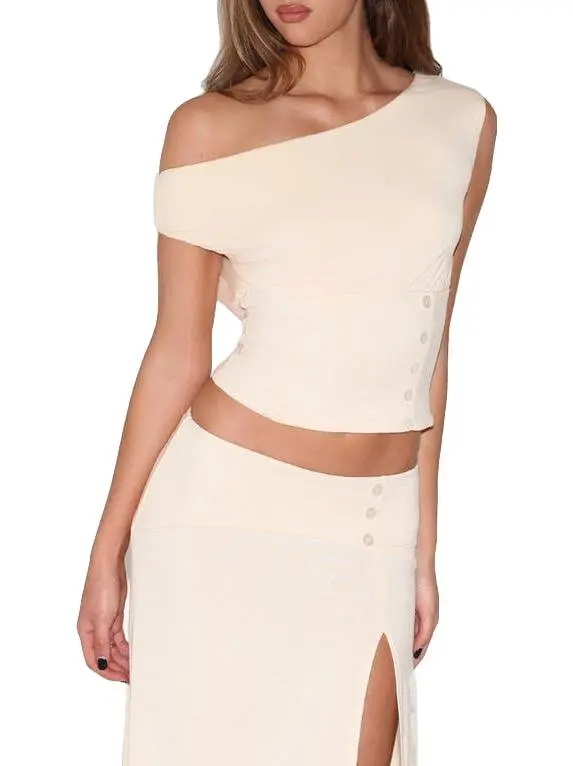 TIGER MIST Alyssa Off The Shoulder Top - Cream
