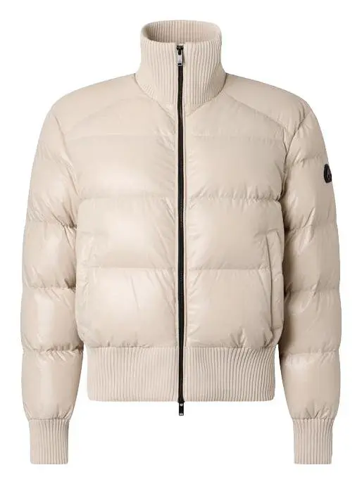 Moose Knuckles Queens 800-fill Power Down Bomber Jacket - Alabaster
