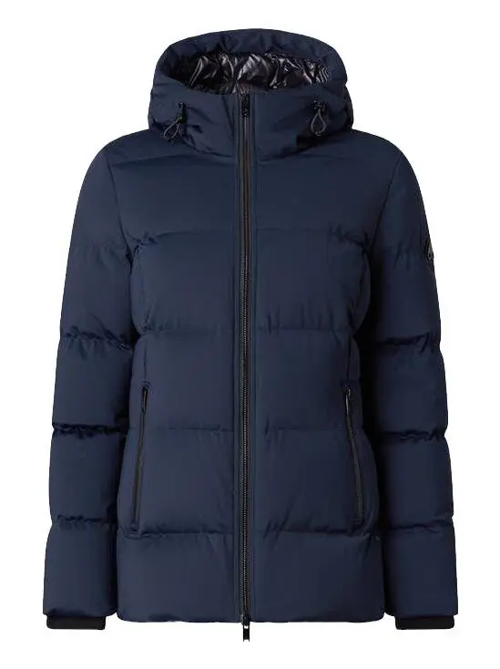 Moose Knuckles Soho 3q Water Resistant 800-fill Down Jacket - Navy