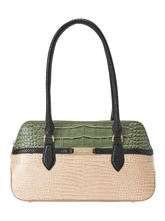 Brahmin Jennifer Croc Embossed Leather Shoulder Bag - Multi