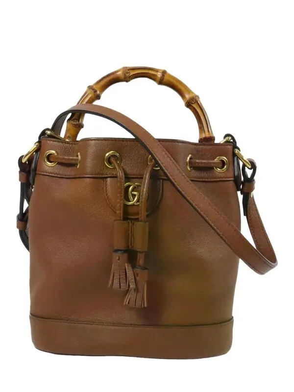 Gucci Gg Diana Bucket Bag - Brown