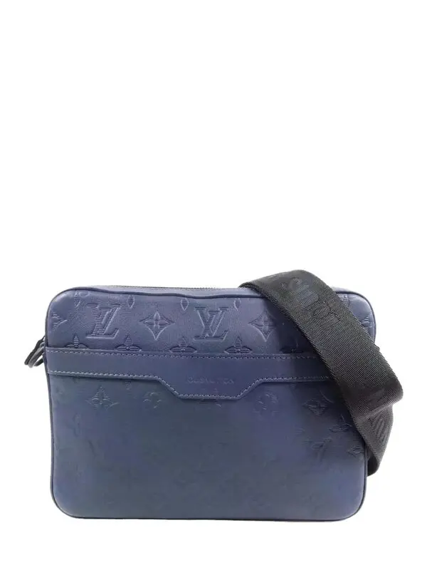 LOUIS VUITTON Trio Messenger Logo-print Shoulder Bag - Blue