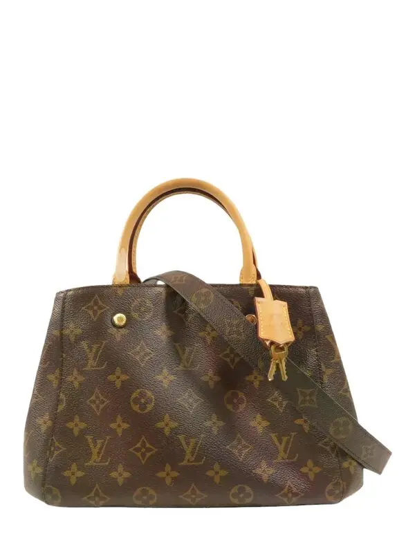 LOUIS VUITTON Montaigne Bb Monogram Shoulder Bag - Brown