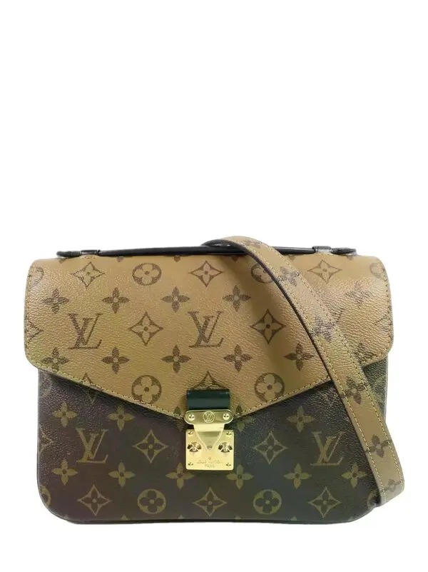 LOUIS VUITTON Monogram Reverse Metis Shoulder Bag - Brown