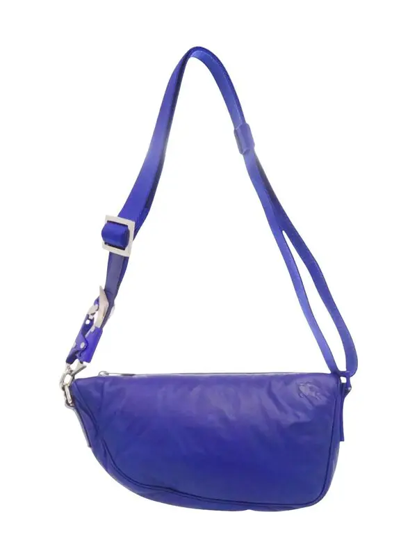 Burberry 2015-2026 Leather Shield Crossbody Bag - Blue