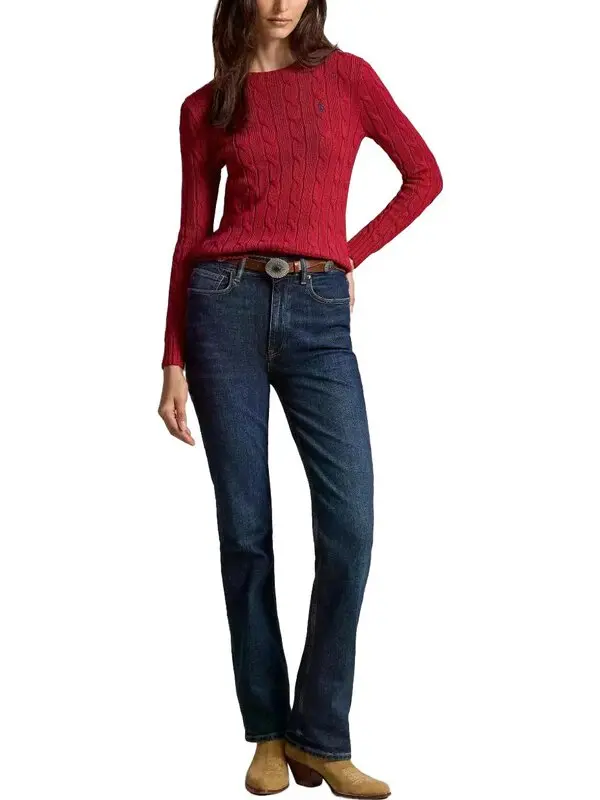 Polo Ralph Lauren Cable-knit Cotton Sweater - Red