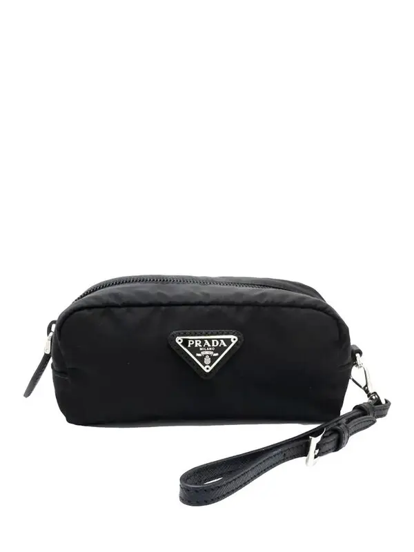 Prada 2013-2026 Tessuto Cosmetic Pouch - Black