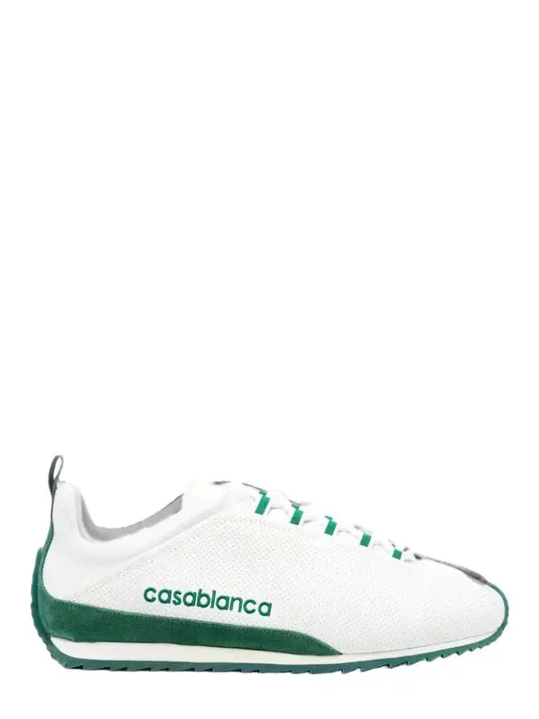 Casablanca Khopesh Logo-print Perforated Sneakers - White