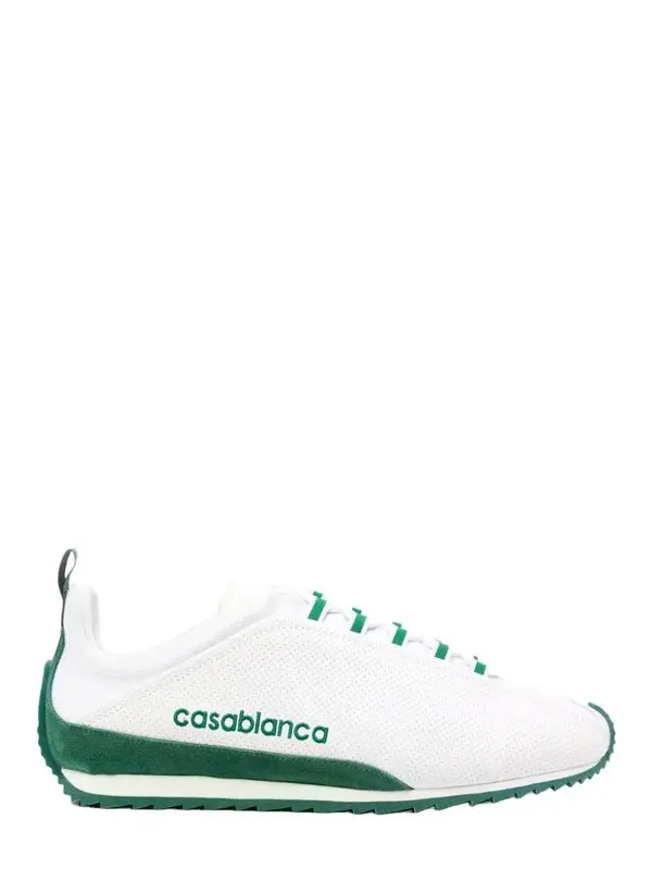 Casablanca Khopesh Logo-print Perforated Sneakers - White