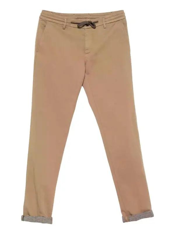 MASON'S Milano Elasticated-waist Trousers - Neutrals