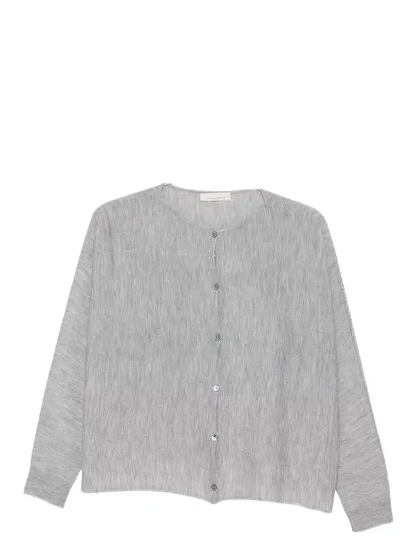 Liviana Conti Button-up Cardigan - Grey