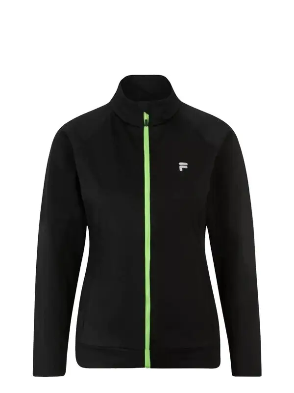 FILA Logo-patch Zip-up Sweatshirt - Black
