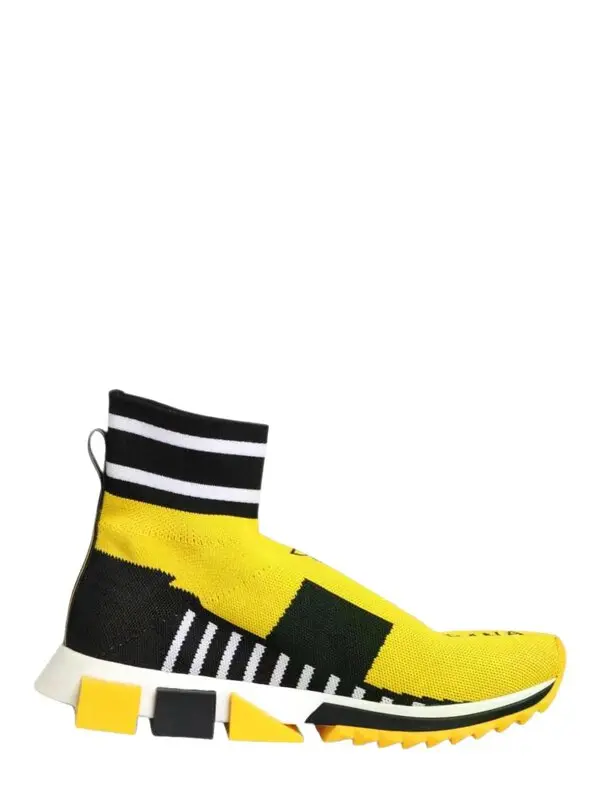 Dolce & Gabbana Sorrento Sock-style Sneakers - Yellow