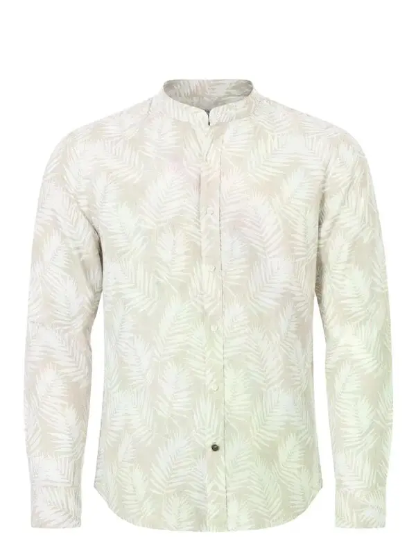BALDININI Band-collar Shirt - Neutrals