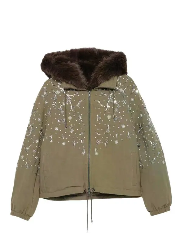 NOUVELLE VAGUE Sequin-embellished Jacket - Green