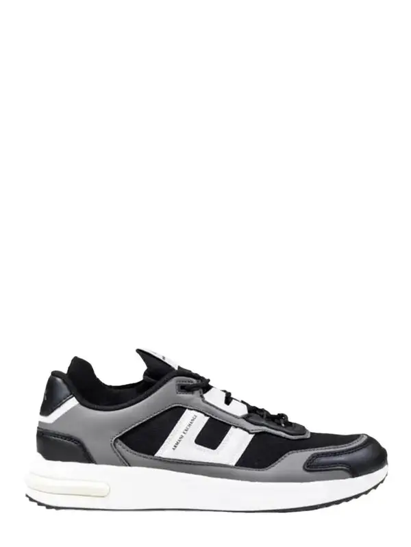 Armani Exchange Panelled Athletic Sneakers - Black