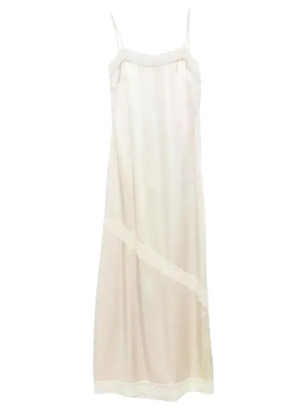 THE GARMENT Cata Lace-trim Maxi Dress - Neutrals