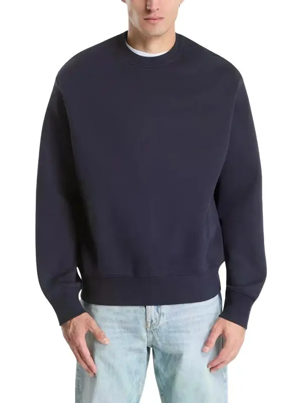 SAMSOE SAMSOE Ribbed-trim Sweater - Blue