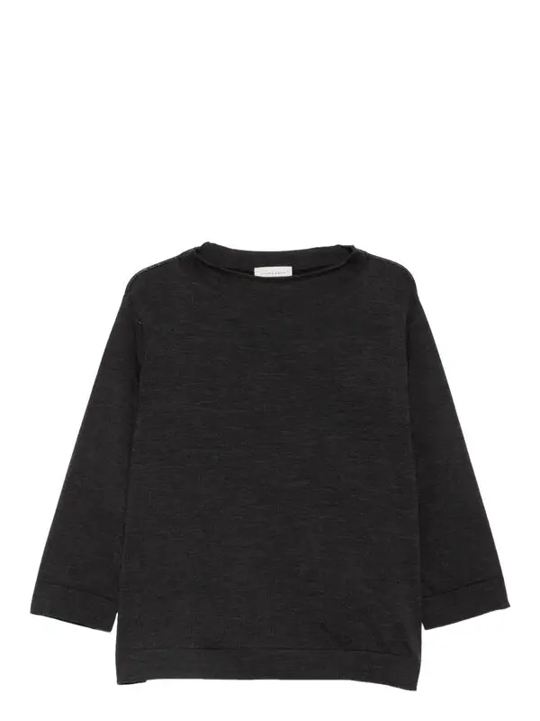 Liviana Conti Boat-neck Sweater - Grey