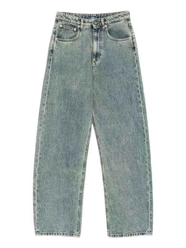 Erika Cavallini Acid-wash Jeans - Blue