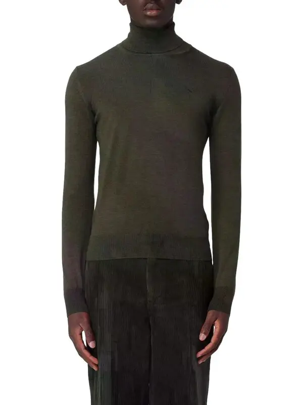 BROOKSFIELD Roll-neck Wool Sweater - Green