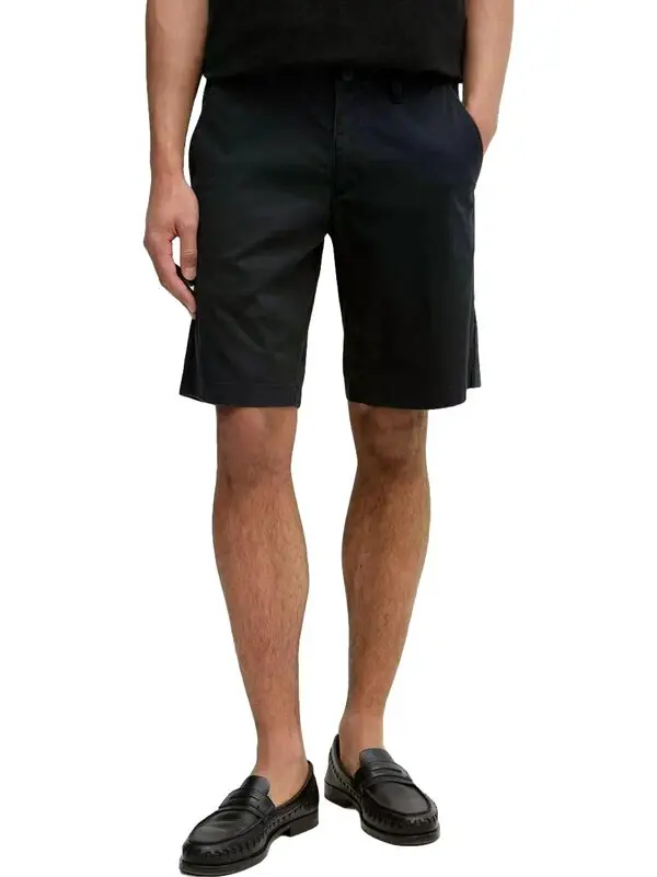 Marc O'polo Logo-embroidered Chino Shorts - Blue