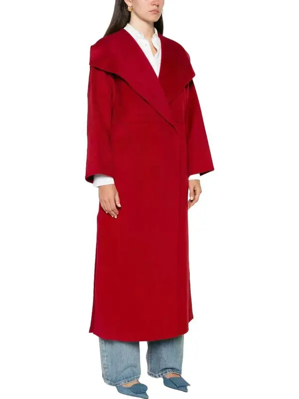 Liviana Conti Oversized-collar Coat - Red