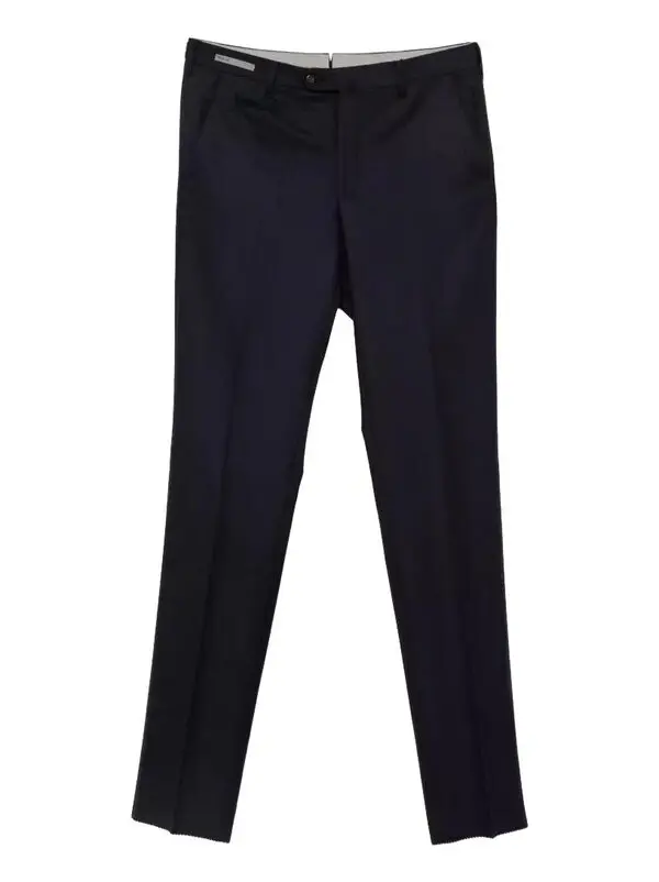 Corneliani Pressed-crease Tailored Trousers - Blue