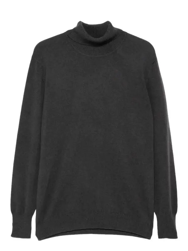 LEMAIRE Turtleneck Ribbed-trim Sweater - Grey