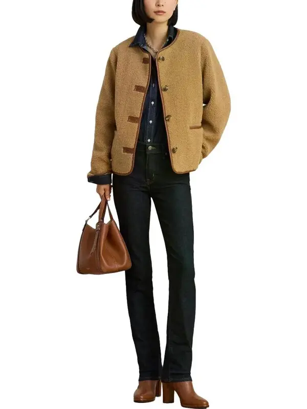 Ralph Lauren Teddy-texture Jacket - Brown