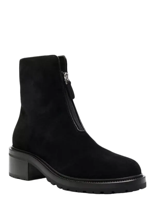 THE ROW Hike Zipped-front Suede Boots - Black