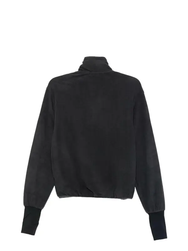 ENTIRE STUDIOS Half-zip Fleece Sweater - Black