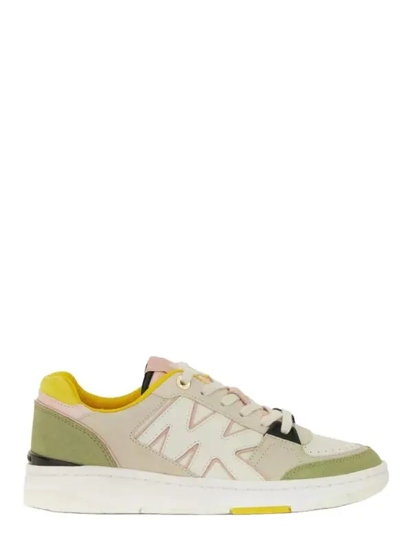 Michael Kors Logo-patch Panelled Sneakers - Neutrals