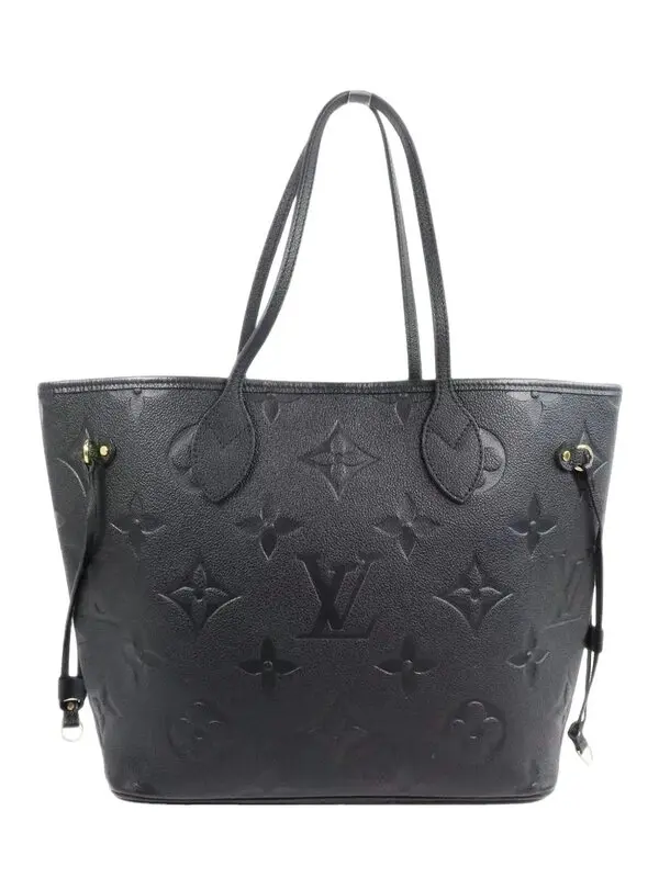 LOUIS VUITTON Mm Neverfull Monogram Empreinte Tote Bag - Black