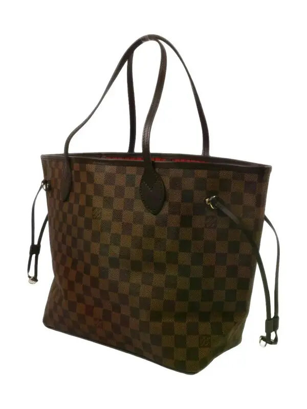 LOUIS VUITTON Neverfull Mm Damier Ebene Tote Bag - Brown