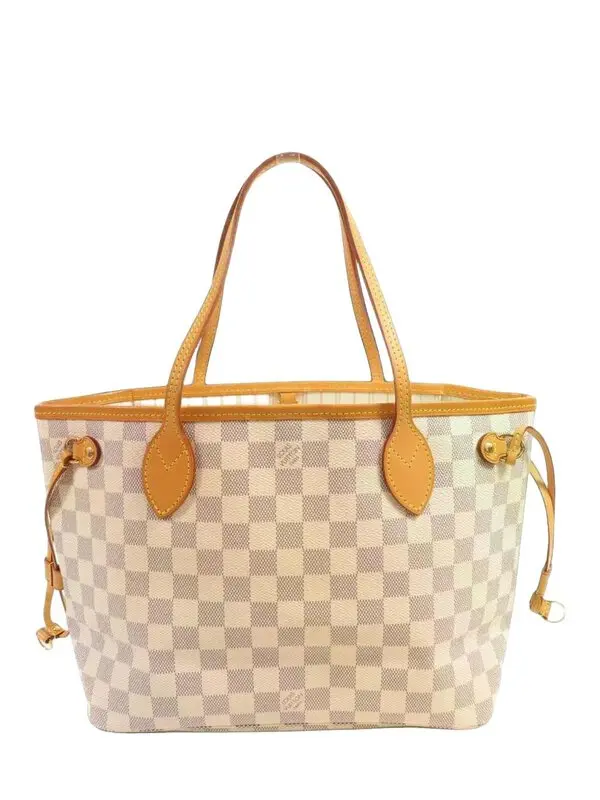LOUIS VUITTON Neverfull Pm Damier Azur Tote Bag - Neutrals