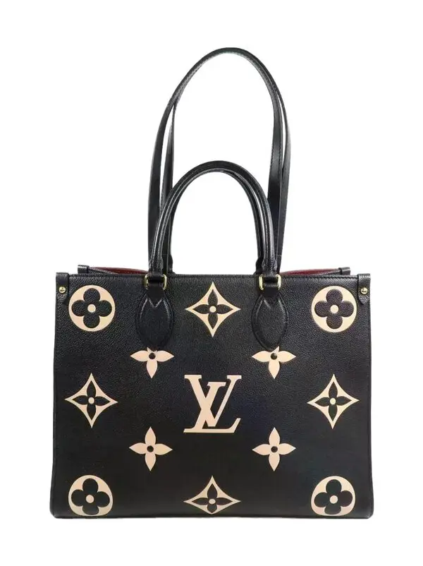 LOUIS VUITTON Onthego Monogram Empreinte Tote Bag - Black