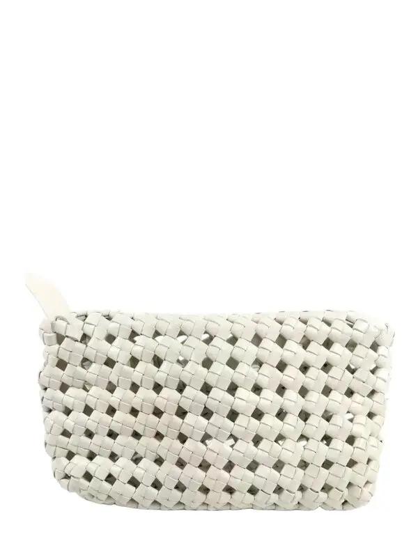 Bottega Veneta Intrecciato Shoulder Bag - White