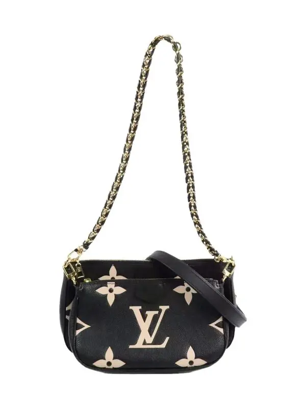 LOUIS VUITTON Multi Pochette Accessoires Monogram Canvas Tote Bag - Black