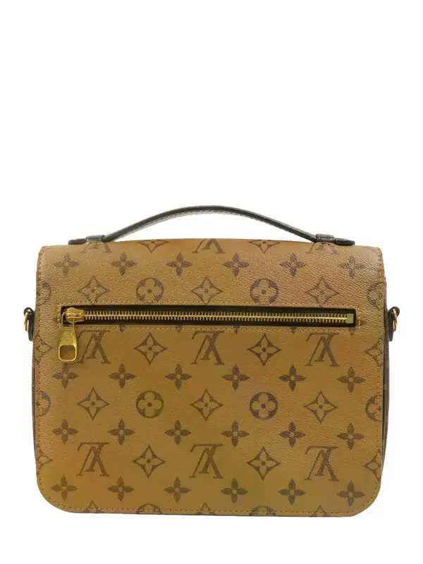 LOUIS VUITTON Pochette Metis Monogram Reverse Tote Bag - Brown